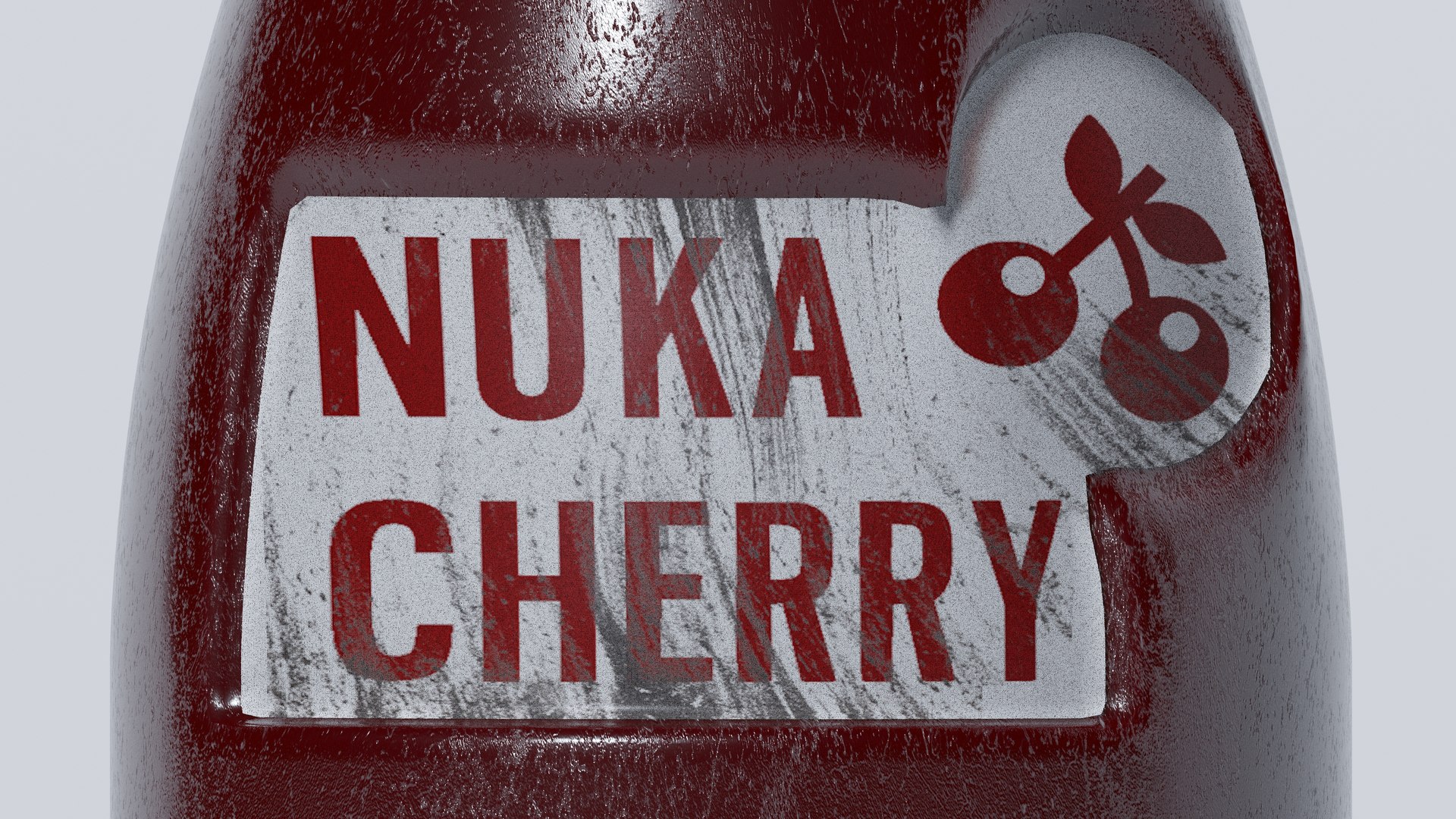 3D Model Nuka Cherry Bottle - TurboSquid 1799445