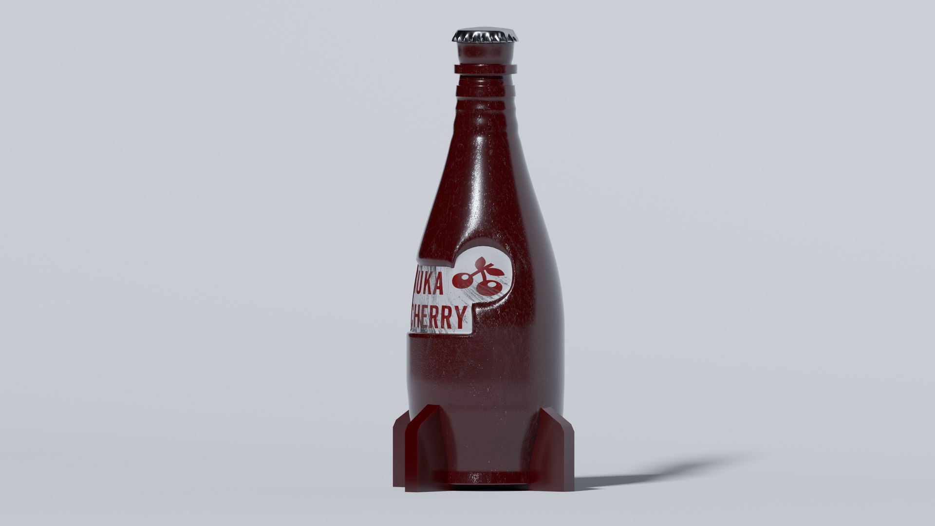 3D Model Nuka Cherry Bottle - TurboSquid 1799445