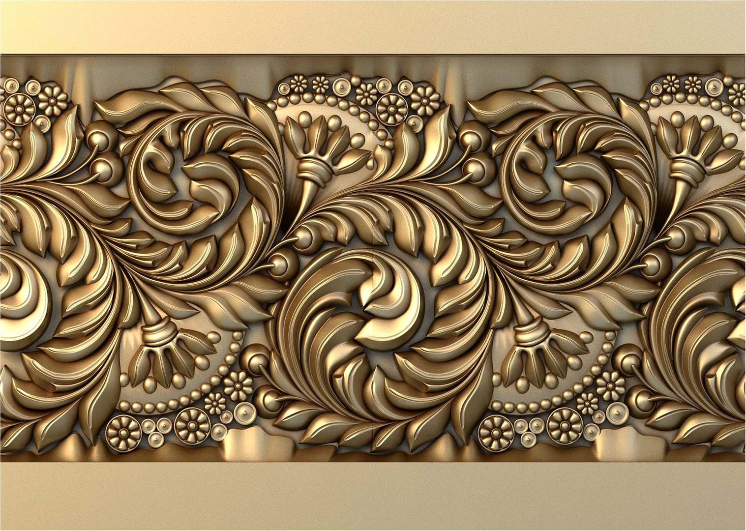 3D Model Baguette Cornice Church Molding BGC 0021-3 - TurboSquid 1758222