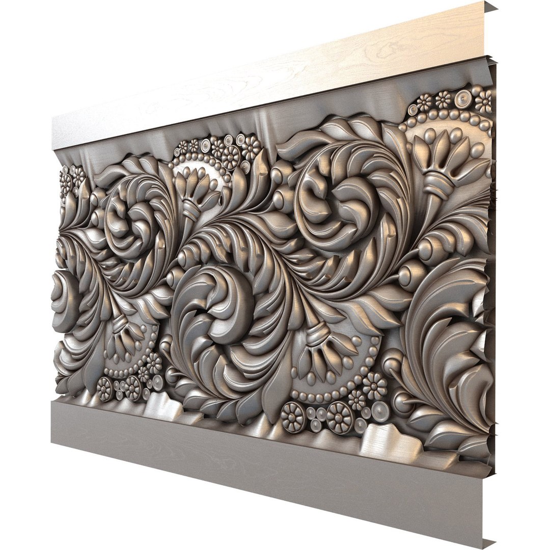 3D Model Baguette Cornice Church Molding BGC 0021-3 - TurboSquid 1758222