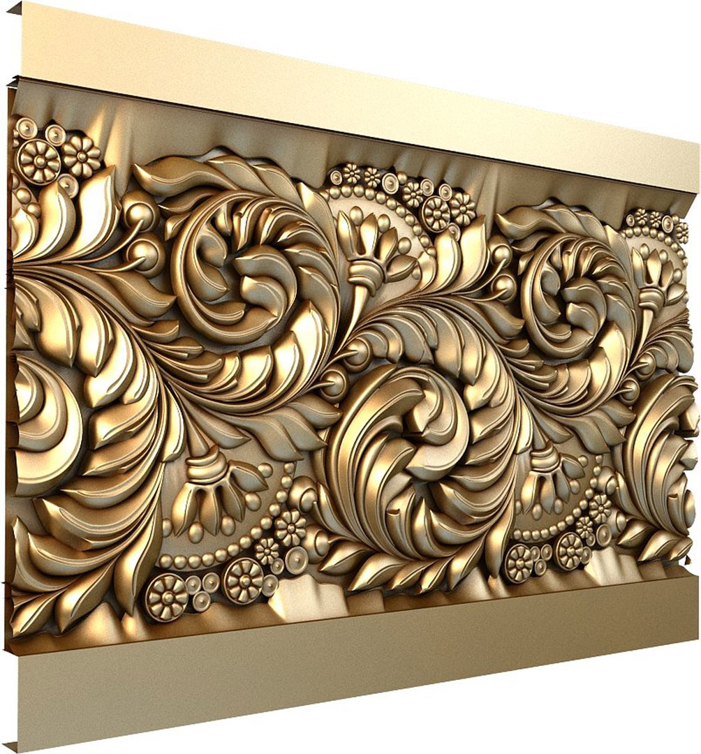 3D Model Baguette Cornice Church Molding BGC 0021-3 - TurboSquid 1758222