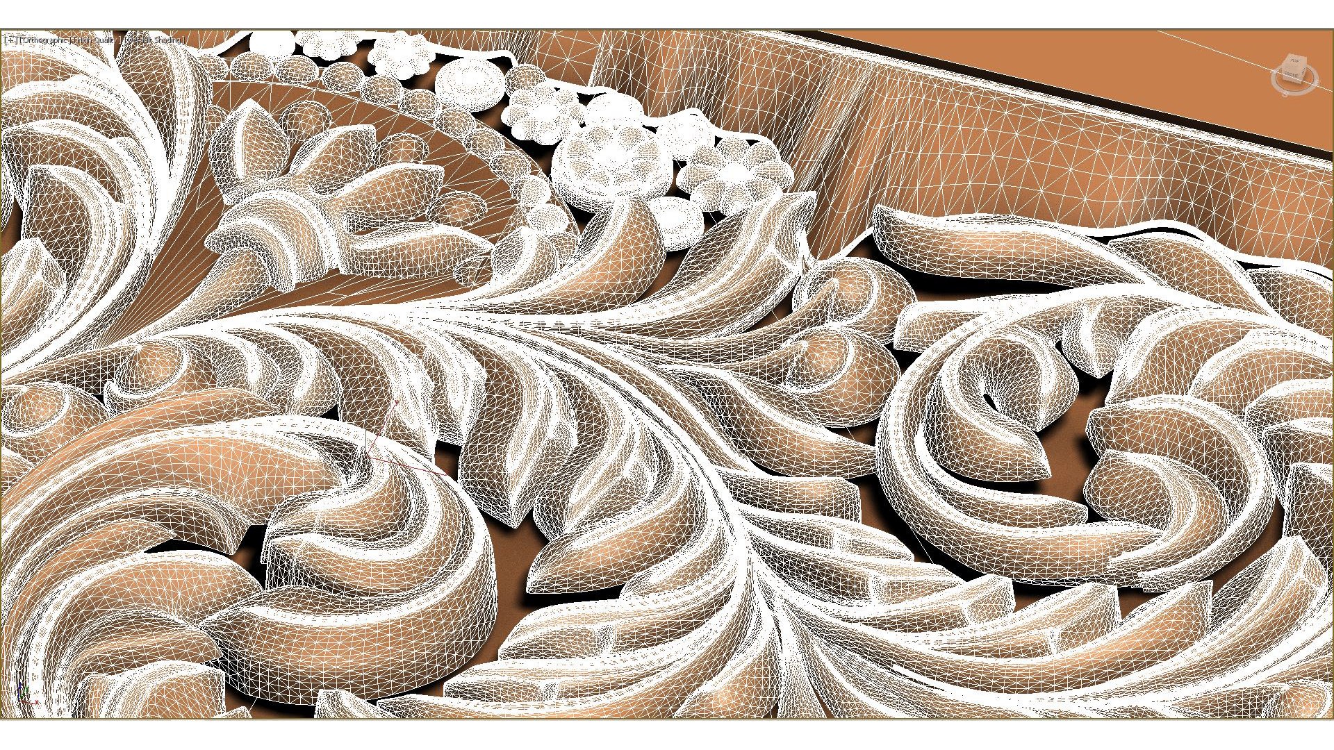 3D Model Baguette Cornice Church Molding BGC 0021-3 - TurboSquid 1758222