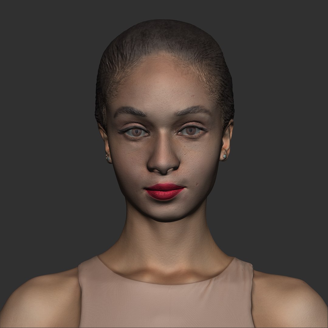 Pretty Woman In Short Shorts Ready For Animation 344 3D Model ...