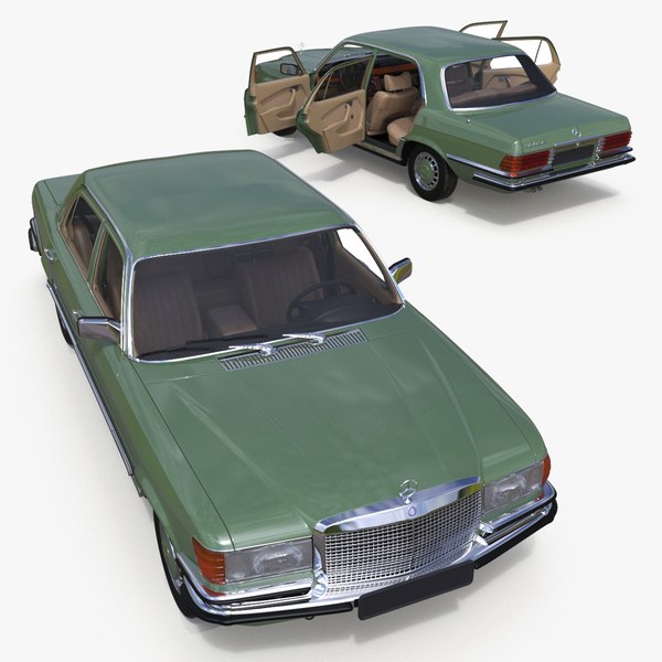 클래식 메르세데스 벤츠 350 SE 그린 리깅 3D 모델 - TurboSquid 2325573