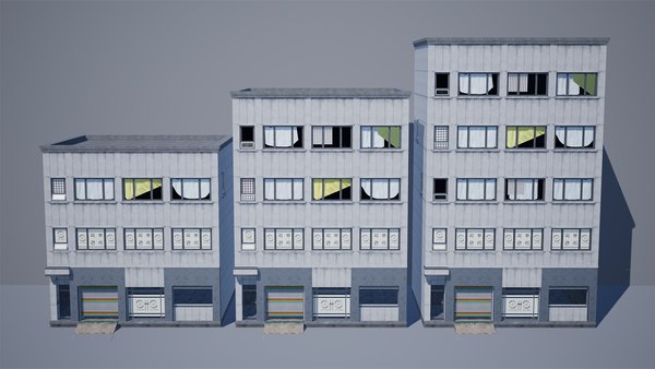 3D corner shop building ue4 model - TurboSquid 1635254