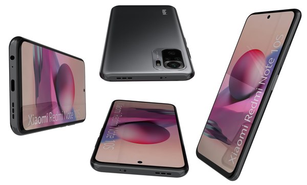 Xiaomi Redmi Note 10S Black 3D model - TurboSquid 1739625