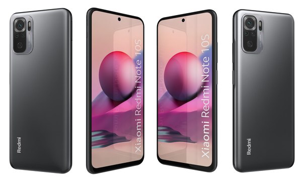 Xiaomi Redmi Note 10S Black 3D model - TurboSquid 1739625