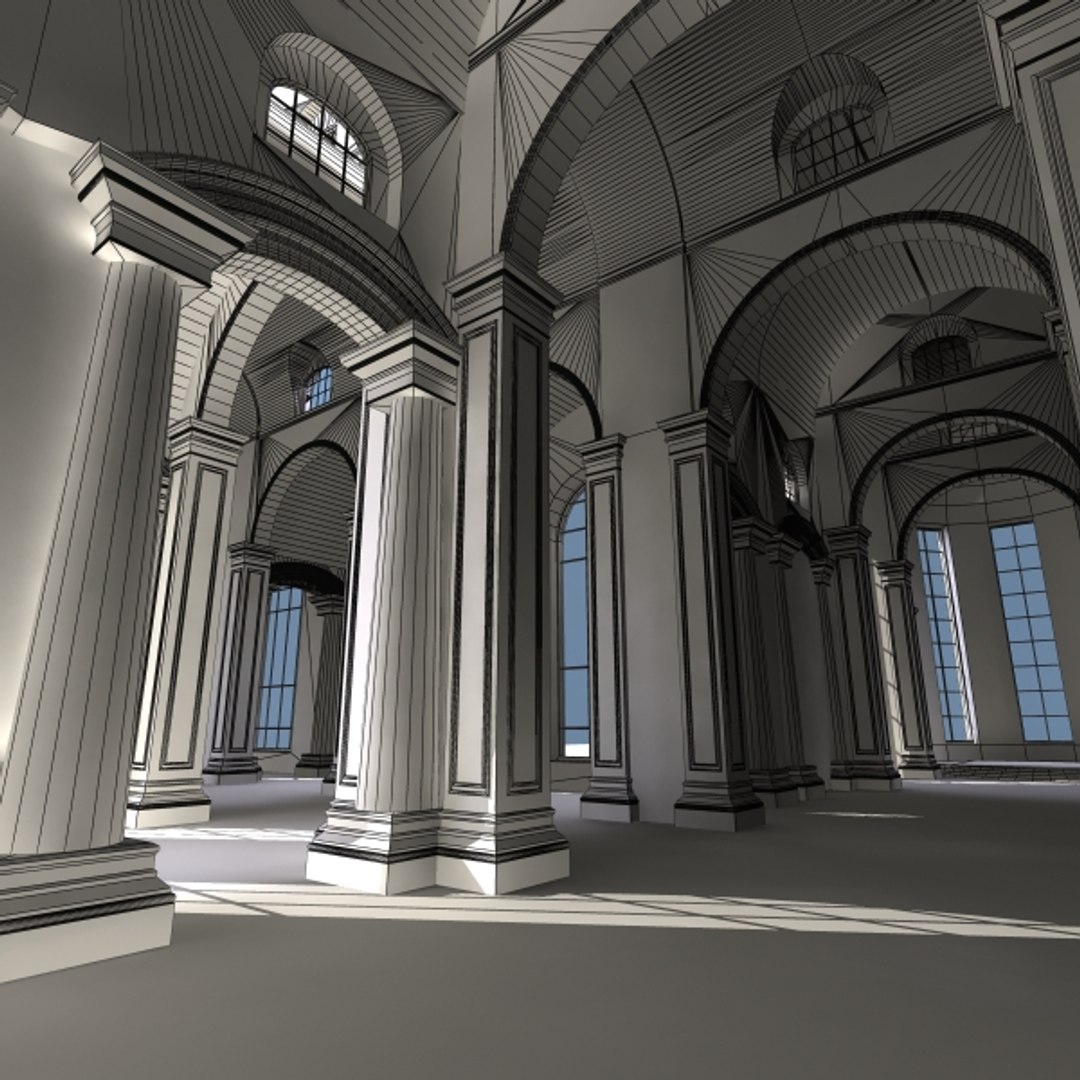 3d Classic Interior Scene 1