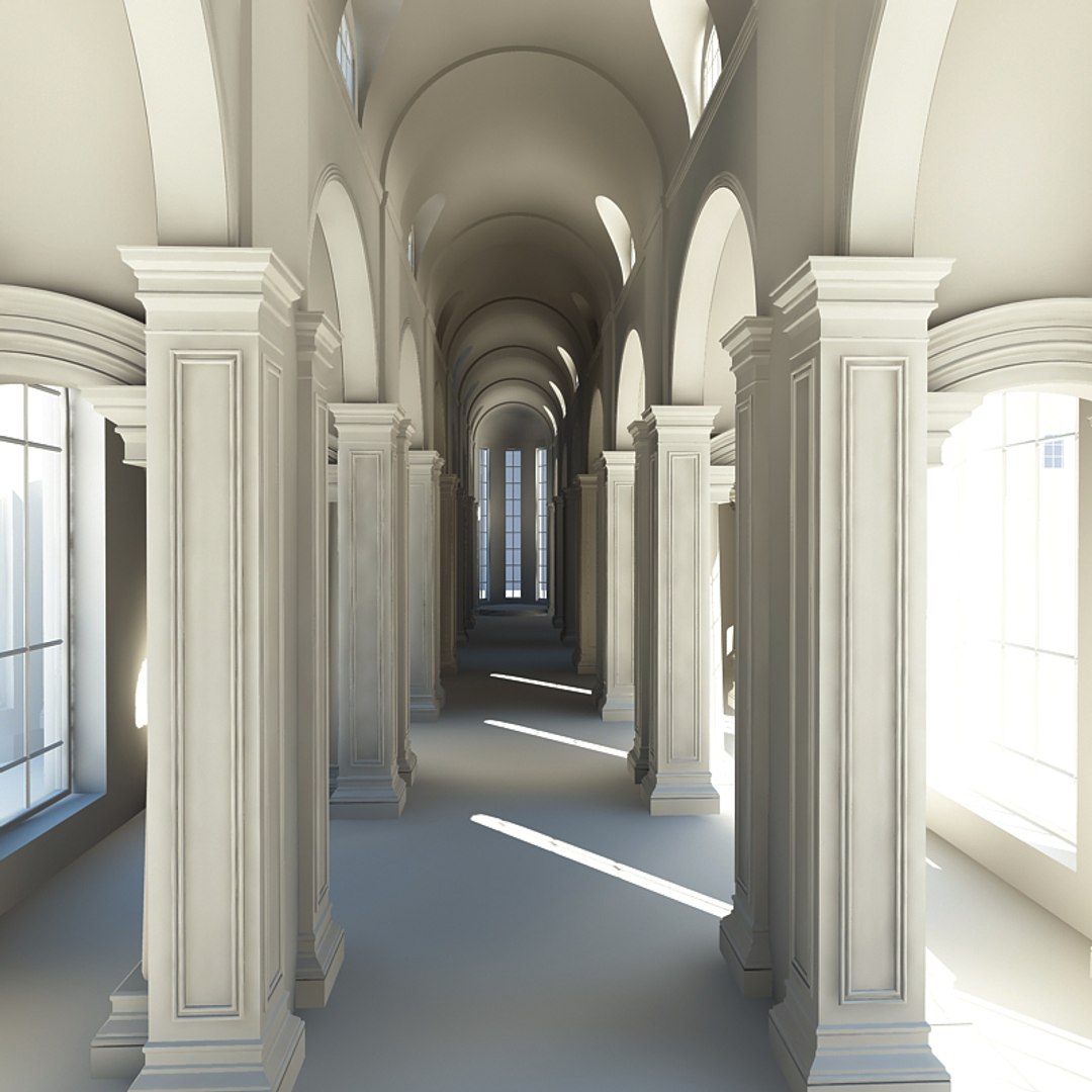 3d Classic Interior Scene 1