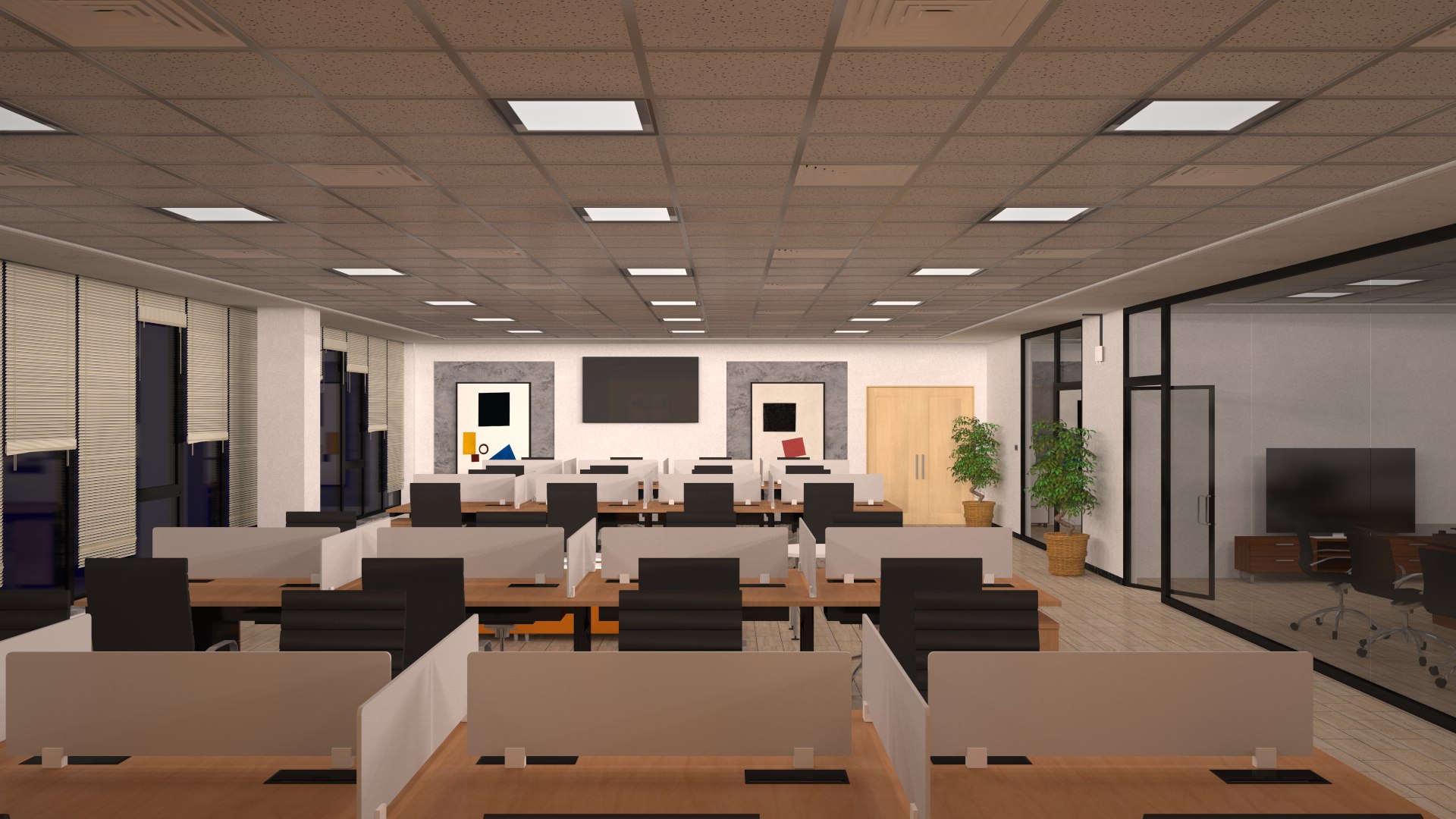 3D Office Work Space Model - TurboSquid 1888948
