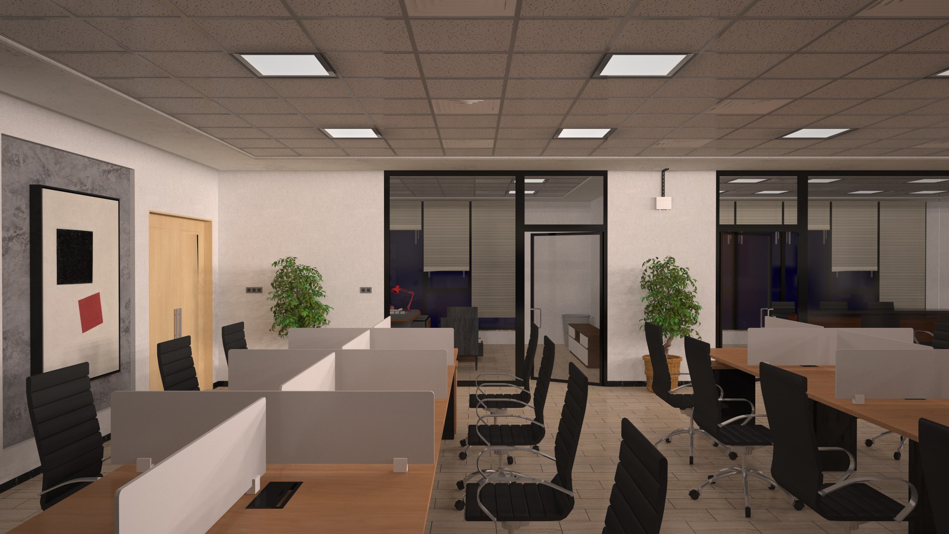 3D Office Work Space Model - TurboSquid 1888948