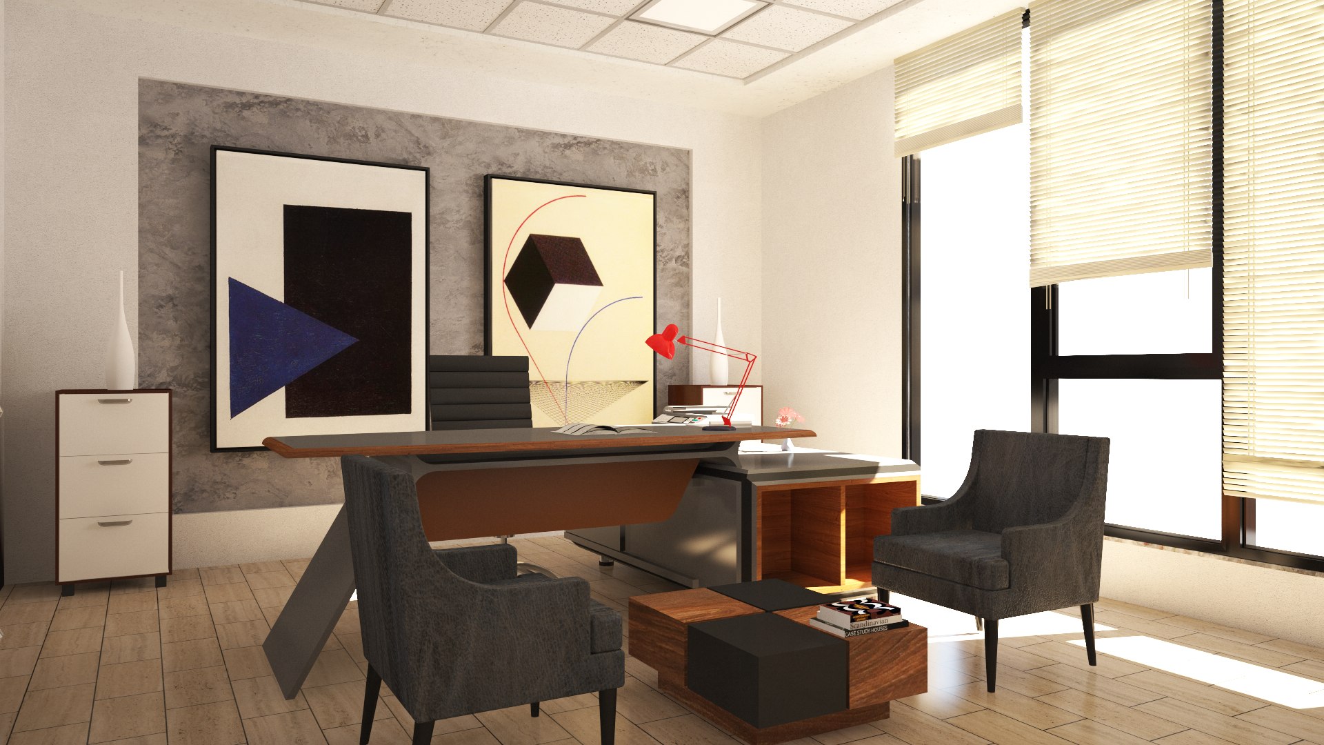 3D Office Work Space Model - TurboSquid 1888948