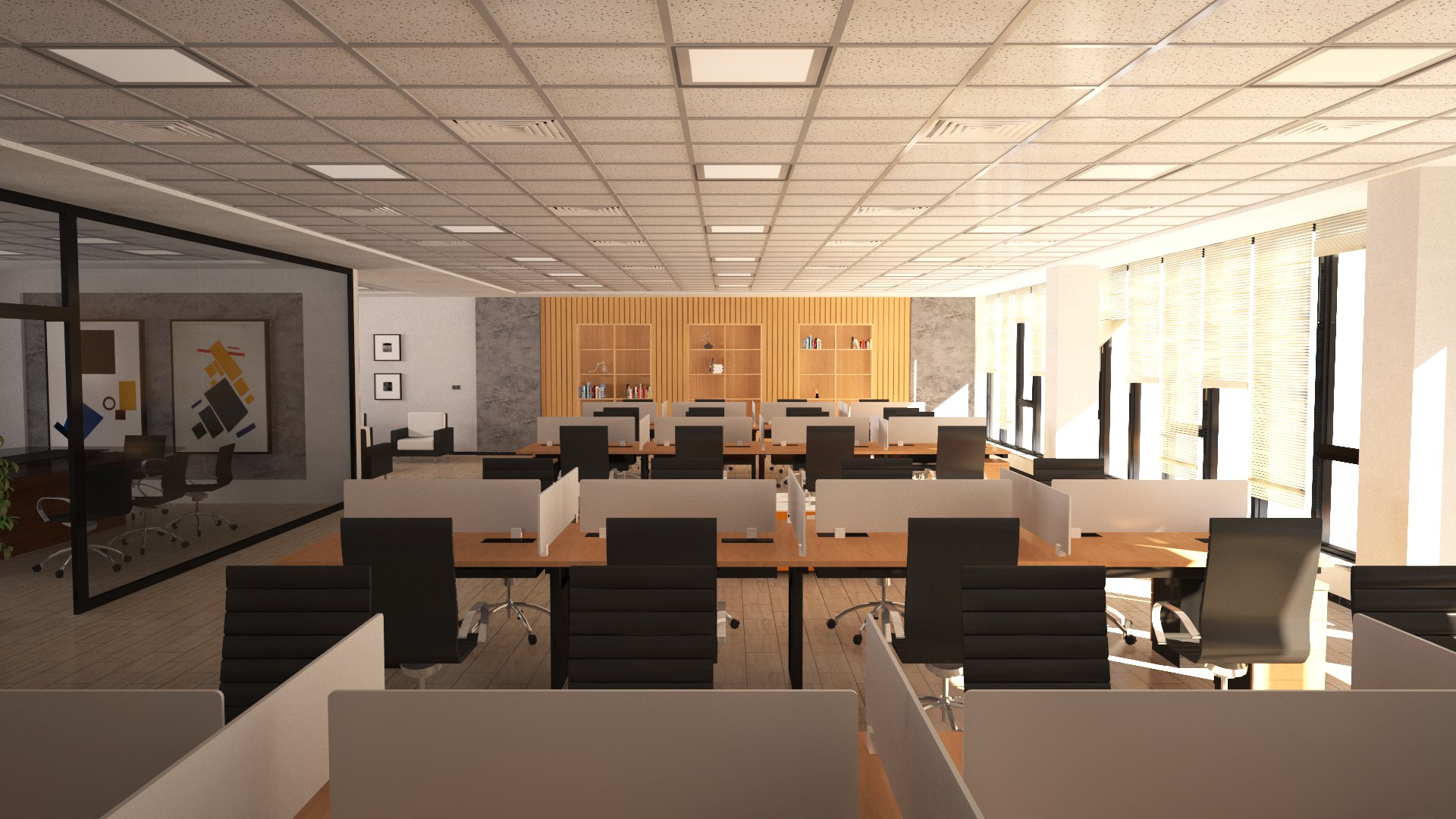 3D Office Work Space Model - TurboSquid 1888948