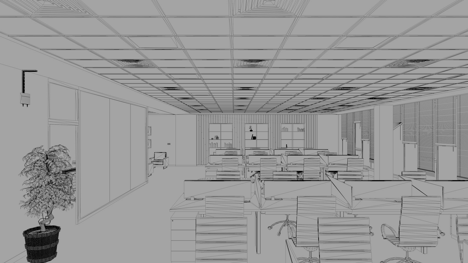 3D Office Work Space Model - TurboSquid 1888948