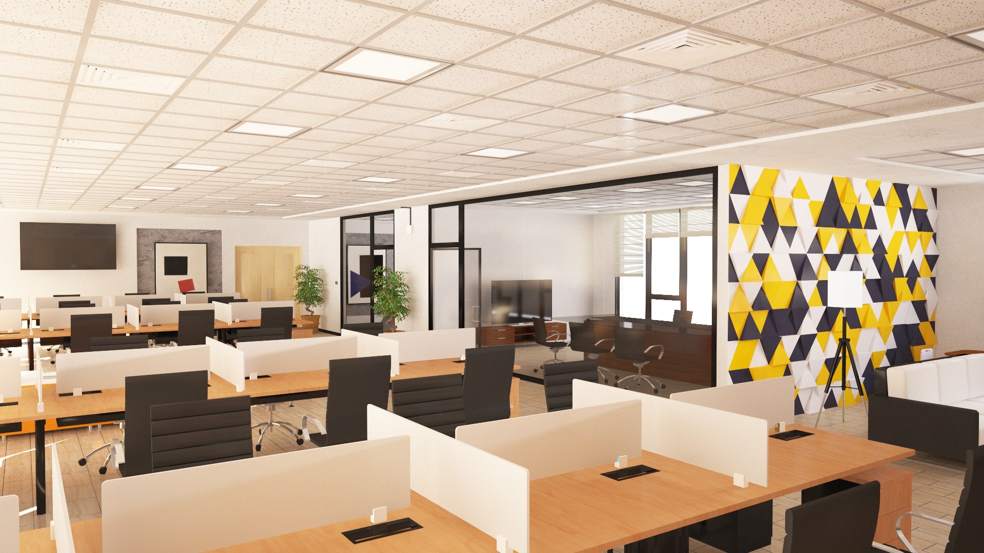 3D Office Work Space Model - TurboSquid 1888948