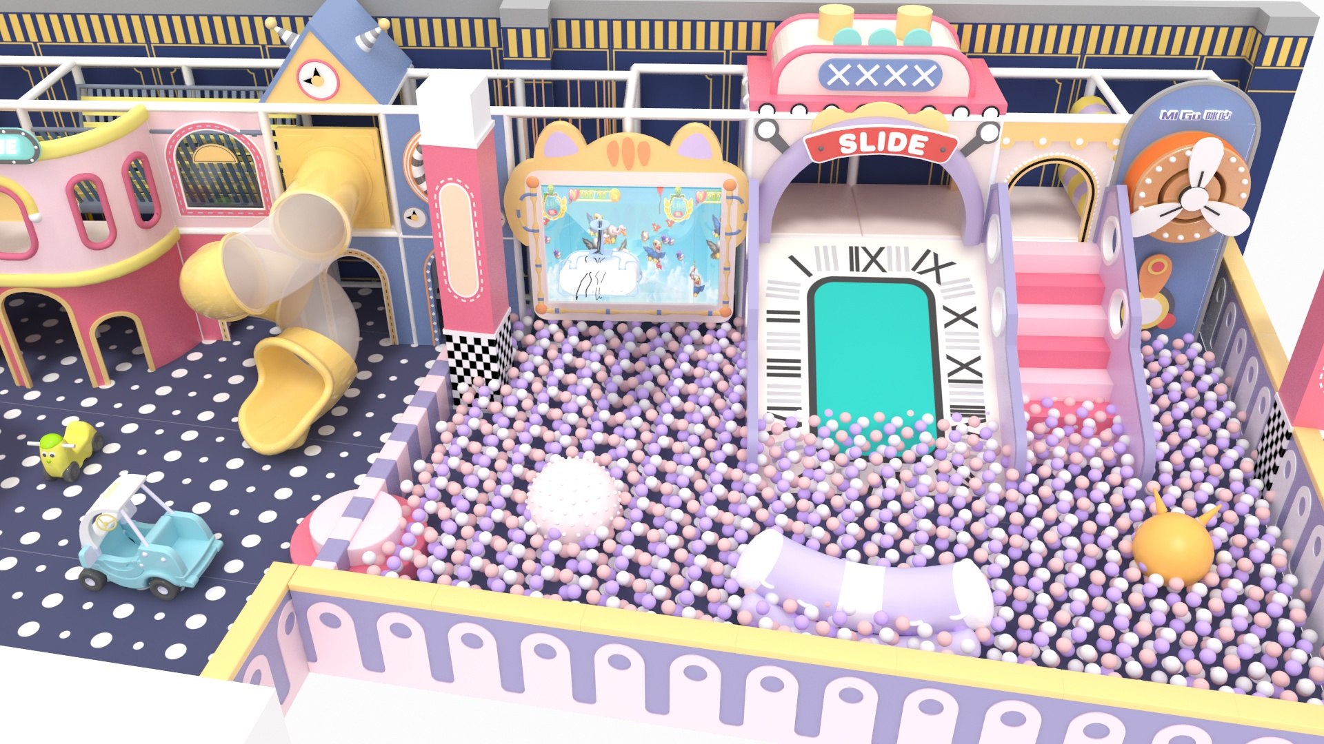 3D Indoor Naughty Castle Playground - TurboSquid 2117828