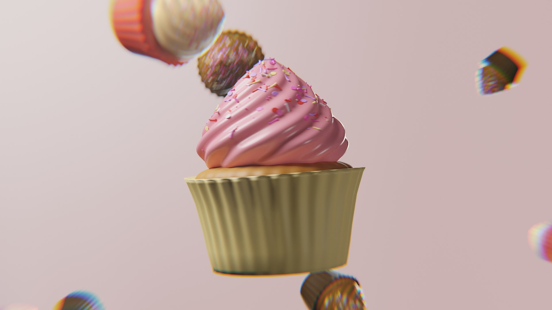 Deliciously Animated Blender Cupcake Render - Perfect for Sweet ...