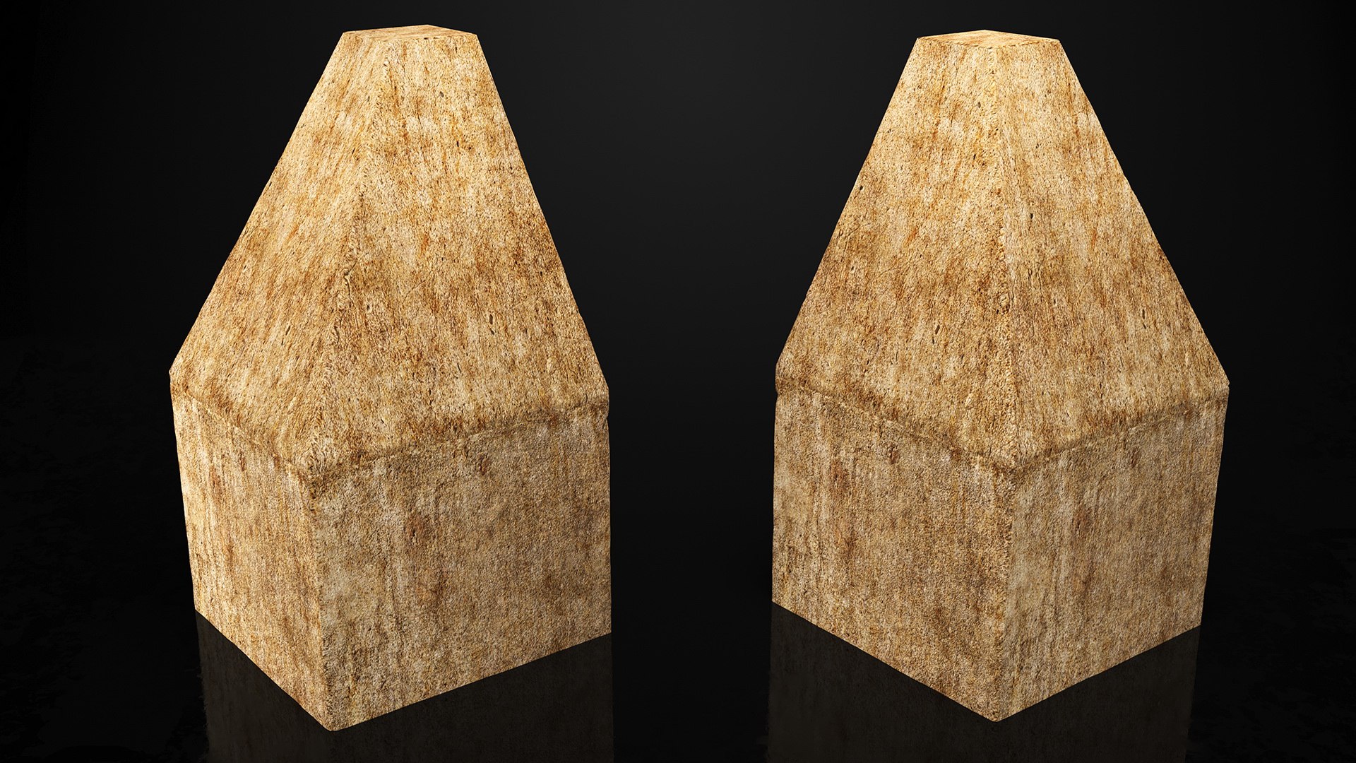 Concrete Dragon Teeth Tank Model - TurboSquid 1606881