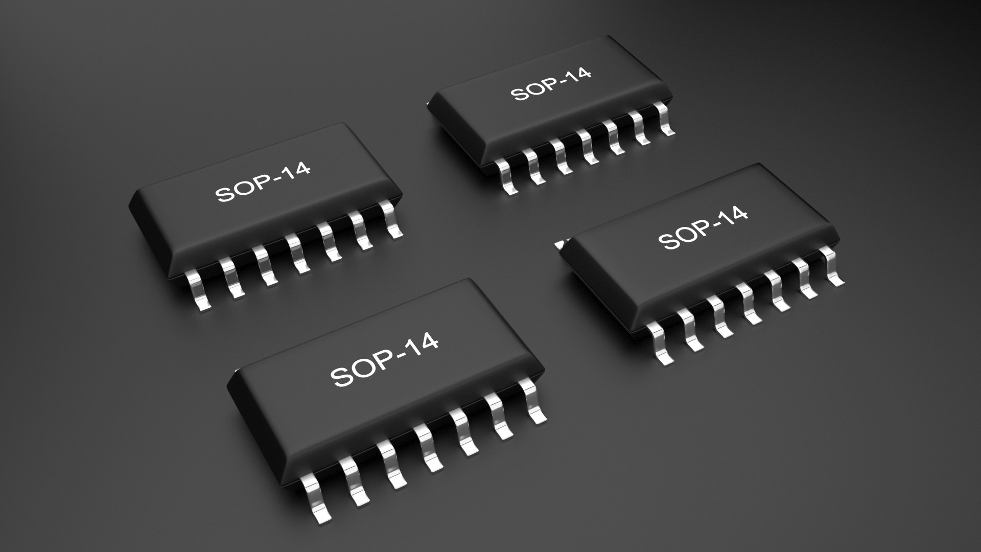 SOP-14 Chip 3D Model - TurboSquid 2229466