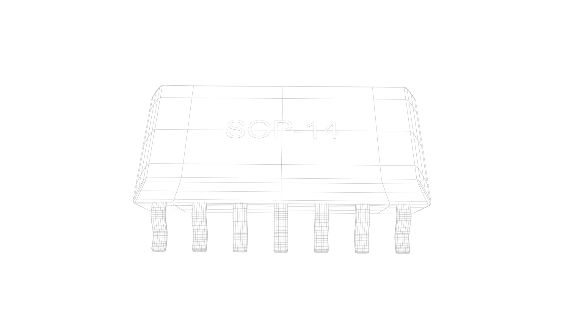 SOP-14 Chip 3D Model - TurboSquid 2229466