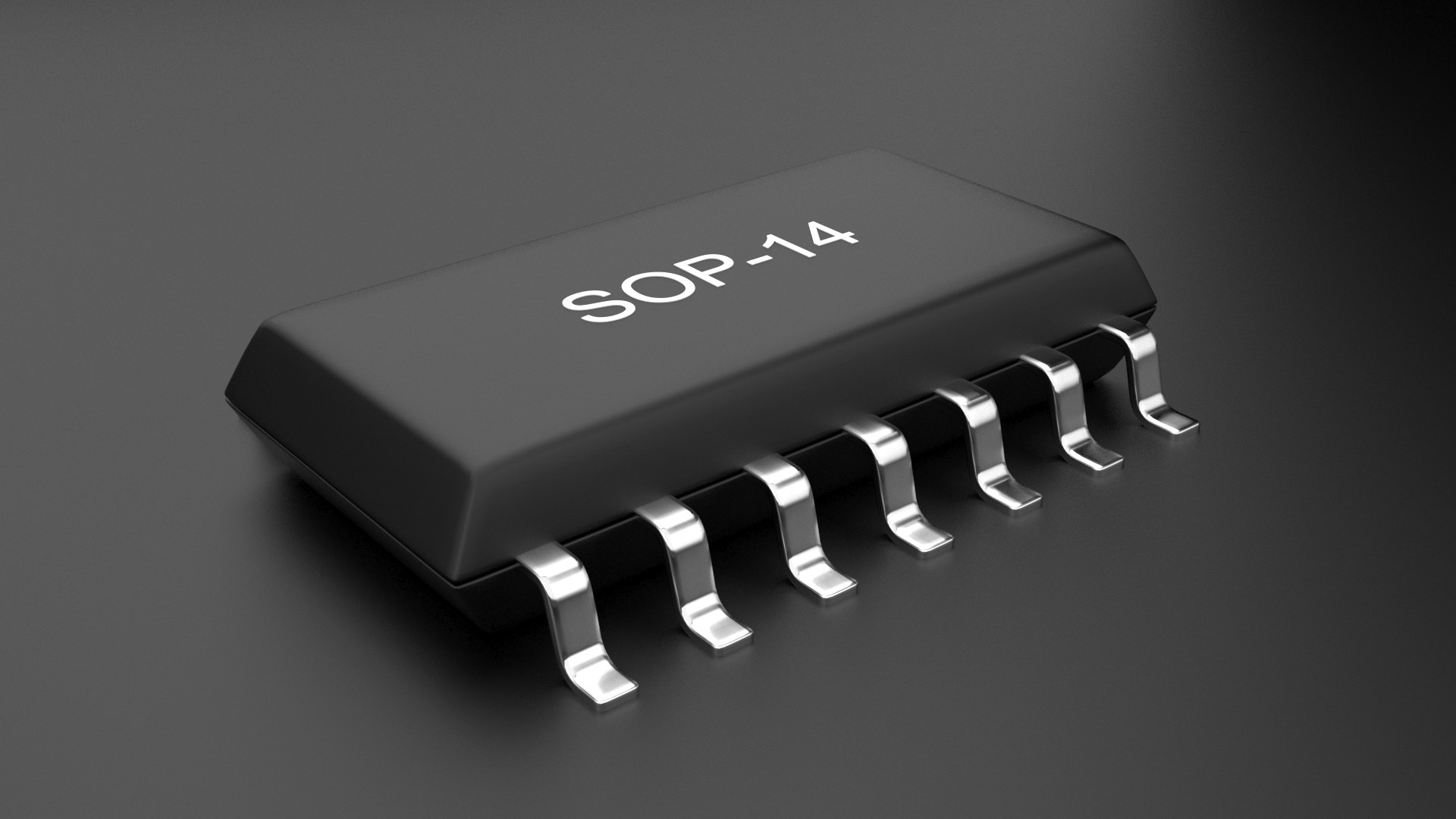 SOP-14 Chip 3D Model - TurboSquid 2229466