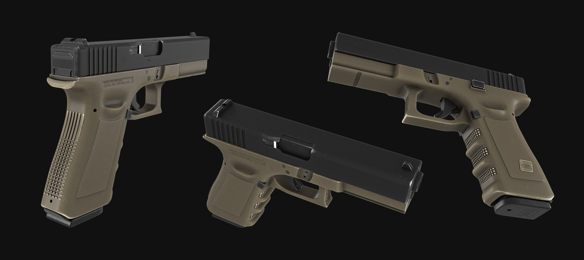 glock22 glock 22 3d max