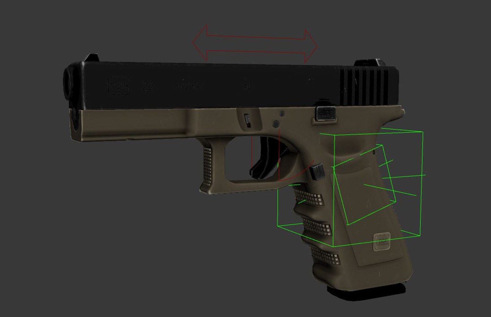 glock22 glock 22 3d max