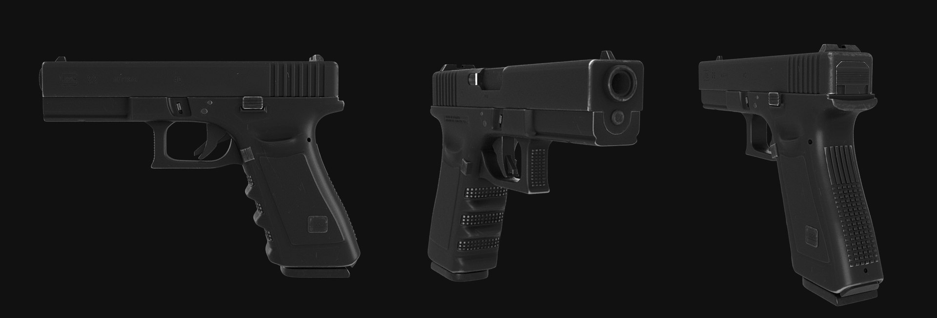 glock22 glock 22 3d max