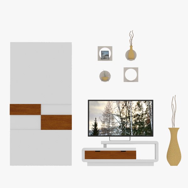 TV stand and wardrobe 3D model - TurboSquid 1974687