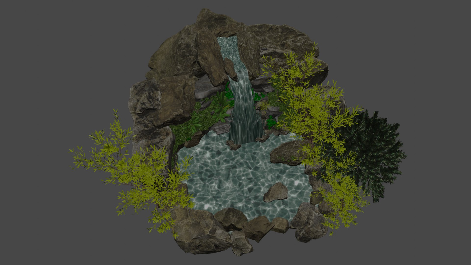 Waterfall 3D - TurboSquid 2004840