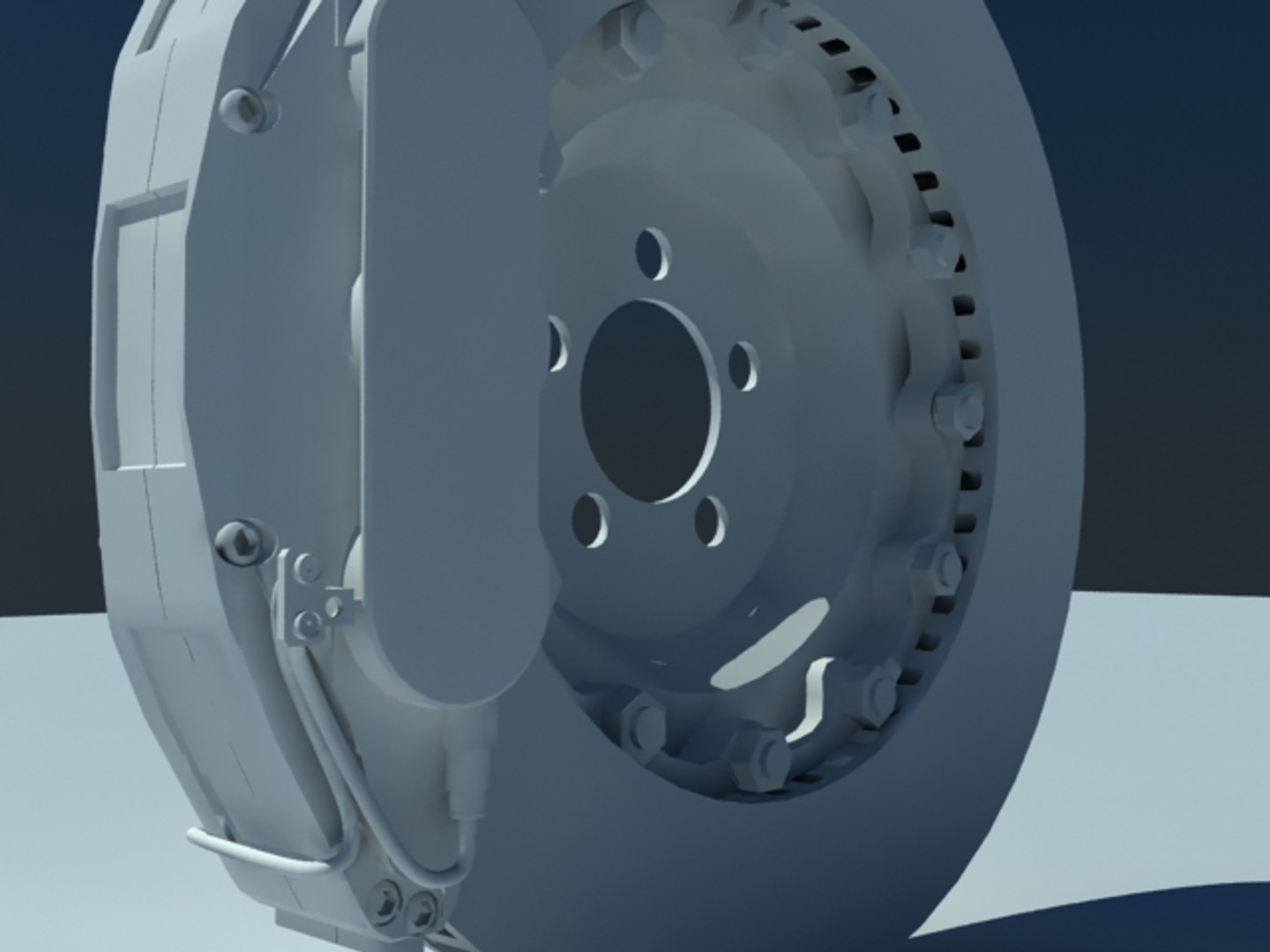 3d Brake Disc Model