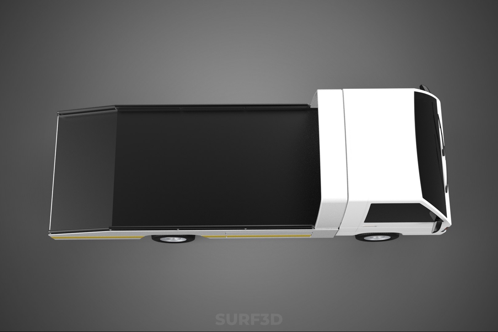 FLATBED TOW TRUCK TOWING TOWTRUCK PICK UP RECOVERY VEHICLE 3D ...