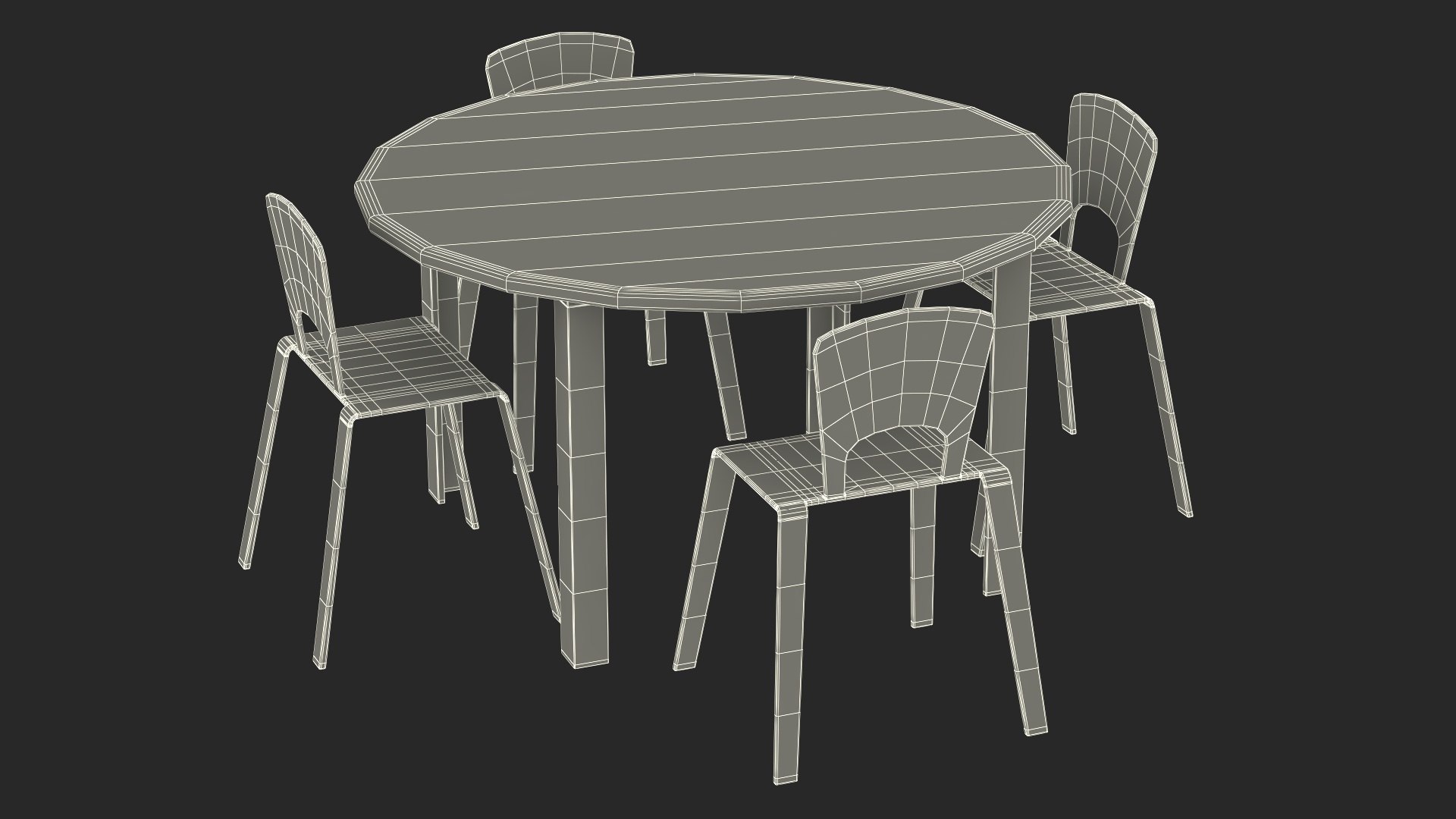 Round Library Table Model - TurboSquid 2318305