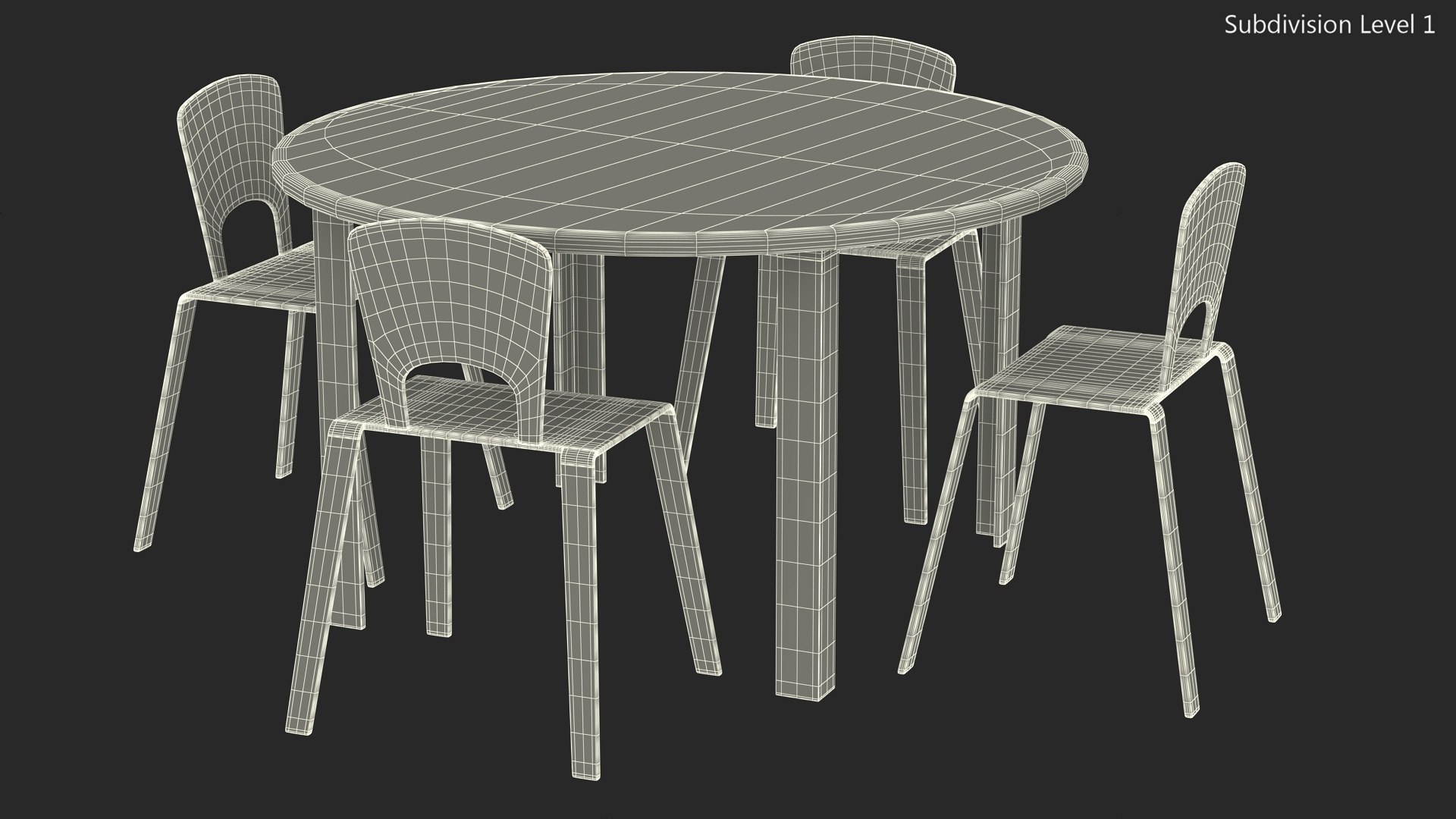 Round Library Table Model - TurboSquid 2318305