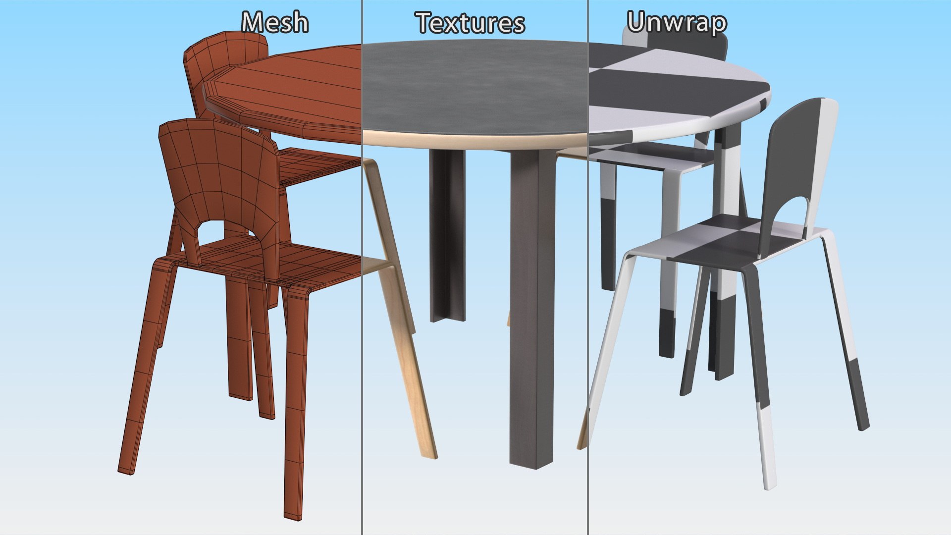 Round Library Table Model - TurboSquid 2318305