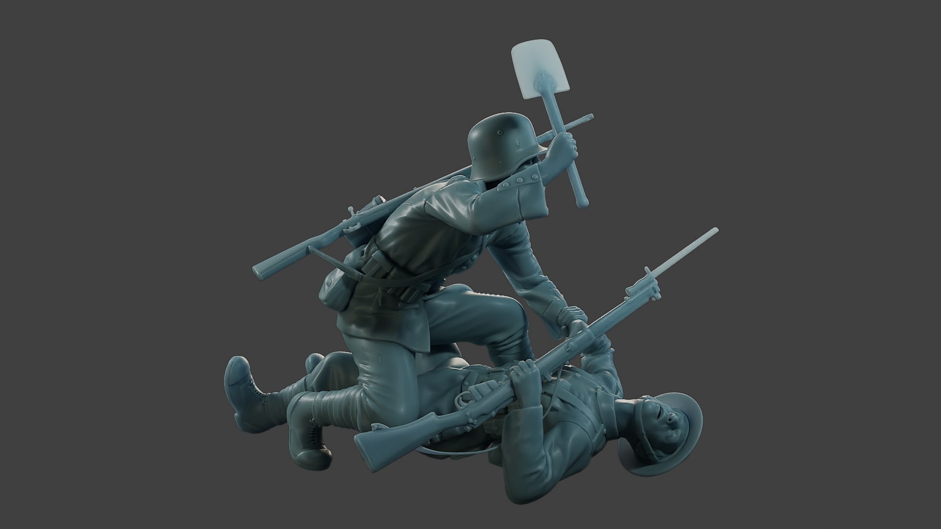 German Vs British Soldier Ww1 Versus1 001 3D Model - TurboSquid 2211118