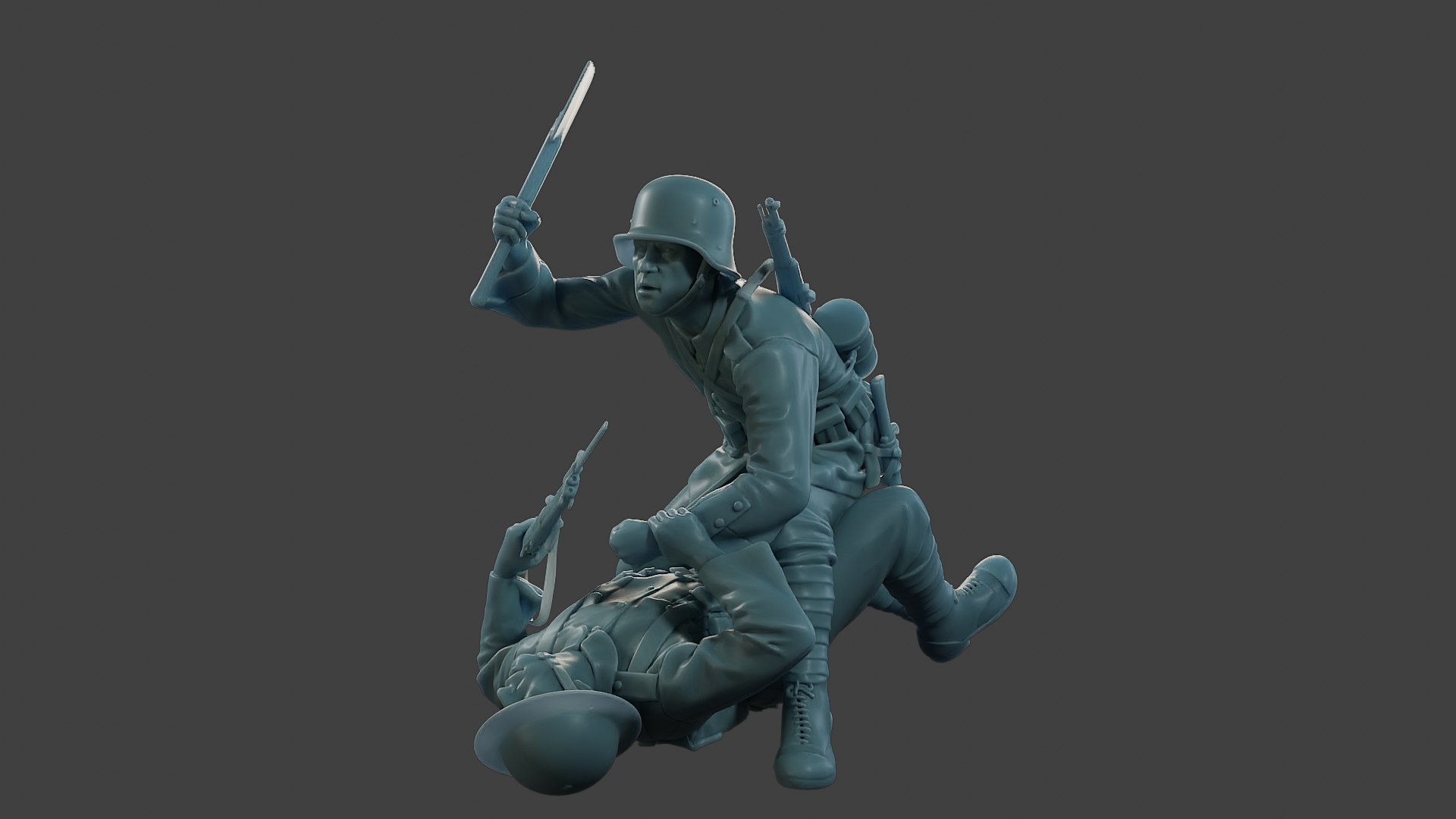 German Vs British Soldier Ww1 Versus1 001 3D Model - TurboSquid 2211118
