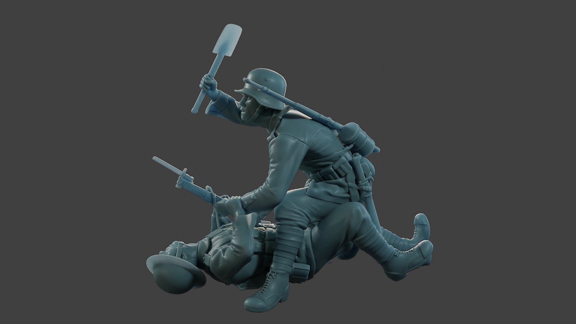 German Vs British Soldier Ww1 Versus1 001 3D Model - TurboSquid 2211118
