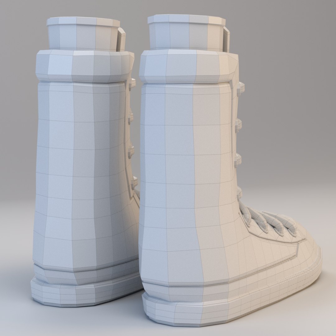 3D model cartoon boots - TurboSquid 1578876