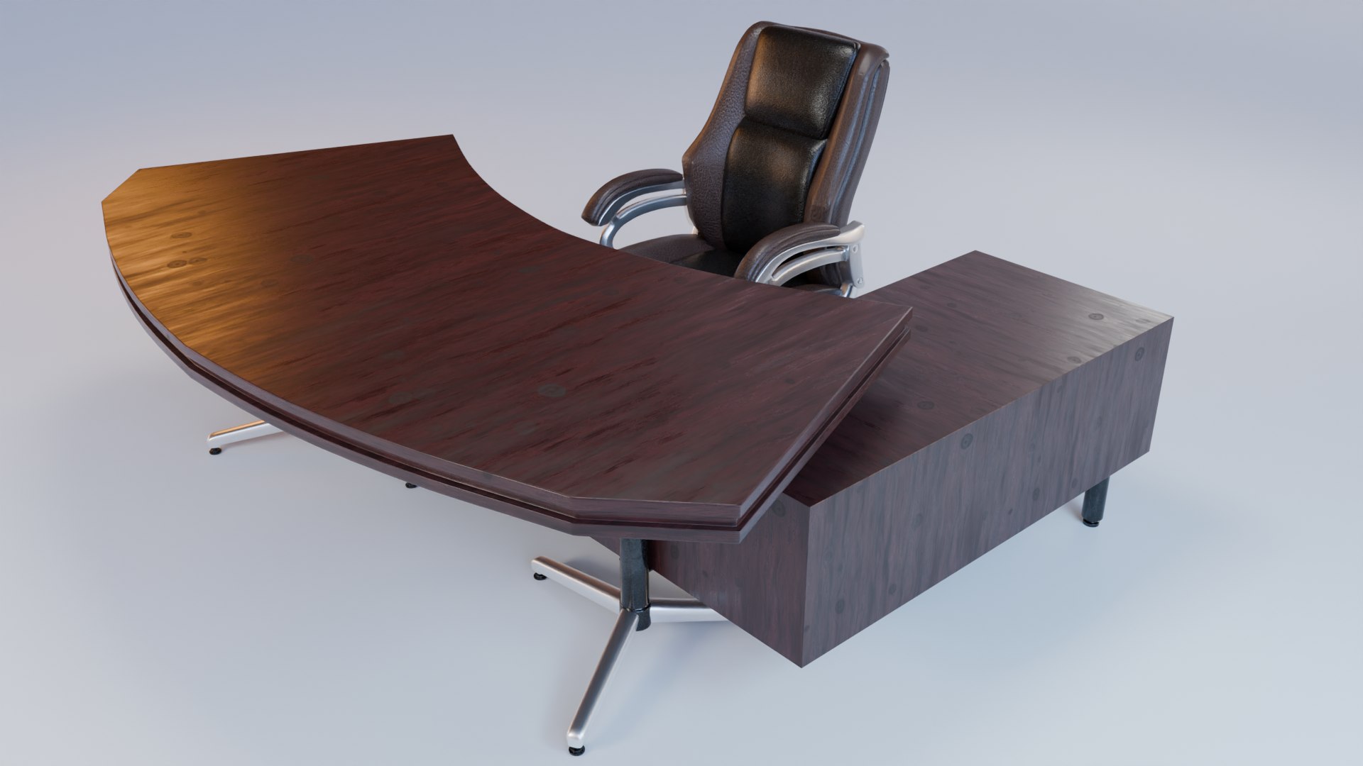 3d Model Office Desk Model - TurboSquid 2229230