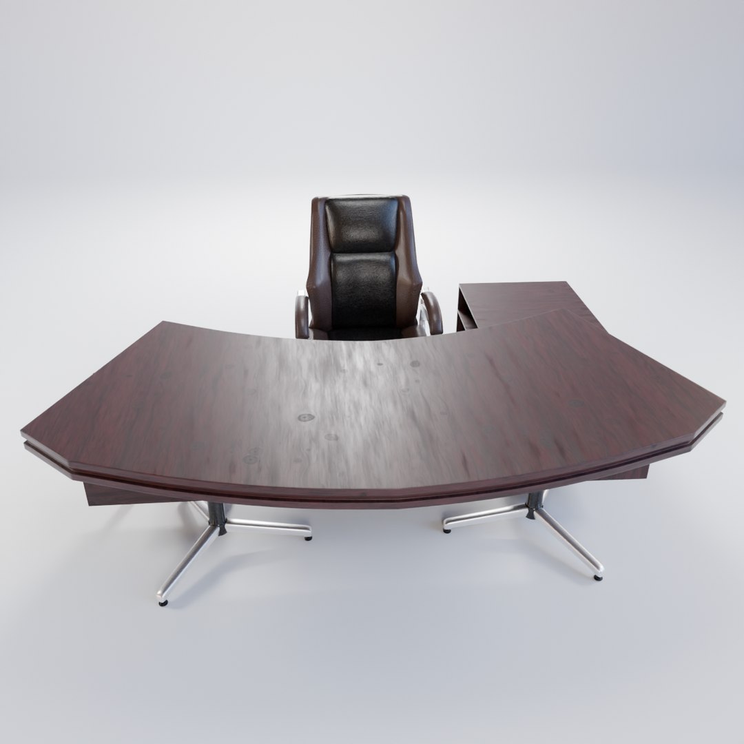 3d Model Office Desk Model - TurboSquid 2229230