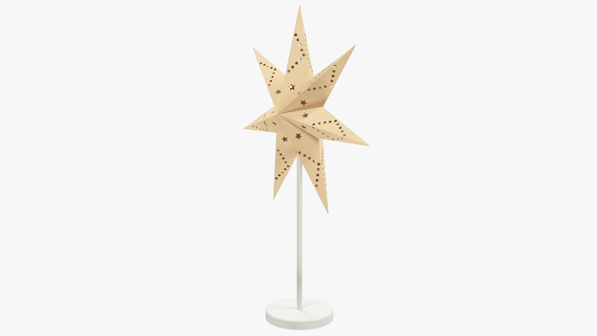 3D Standing Christmas Paper Star V3 - TurboSquid 2318069