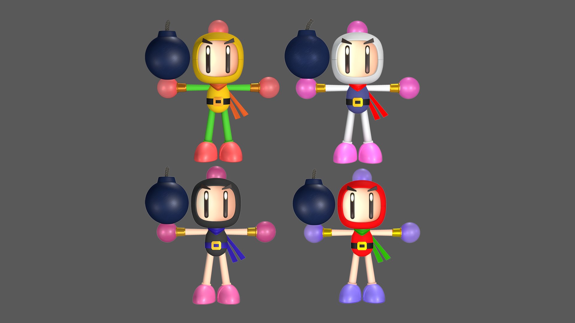 3D Bomberman Smashified Collection 8K model - TurboSquid 2157764