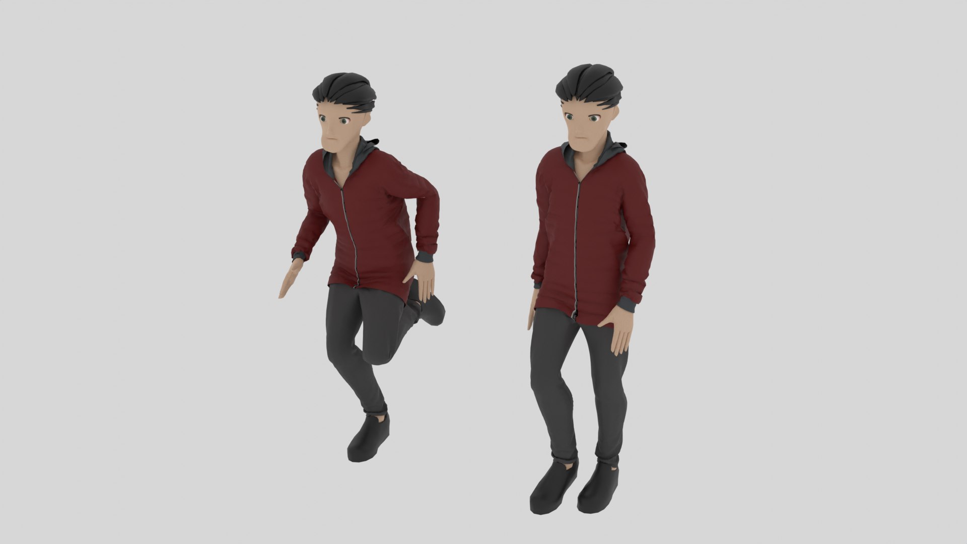 Cartoon Character Walking And Running Animation Model - TurboSquid 2004067