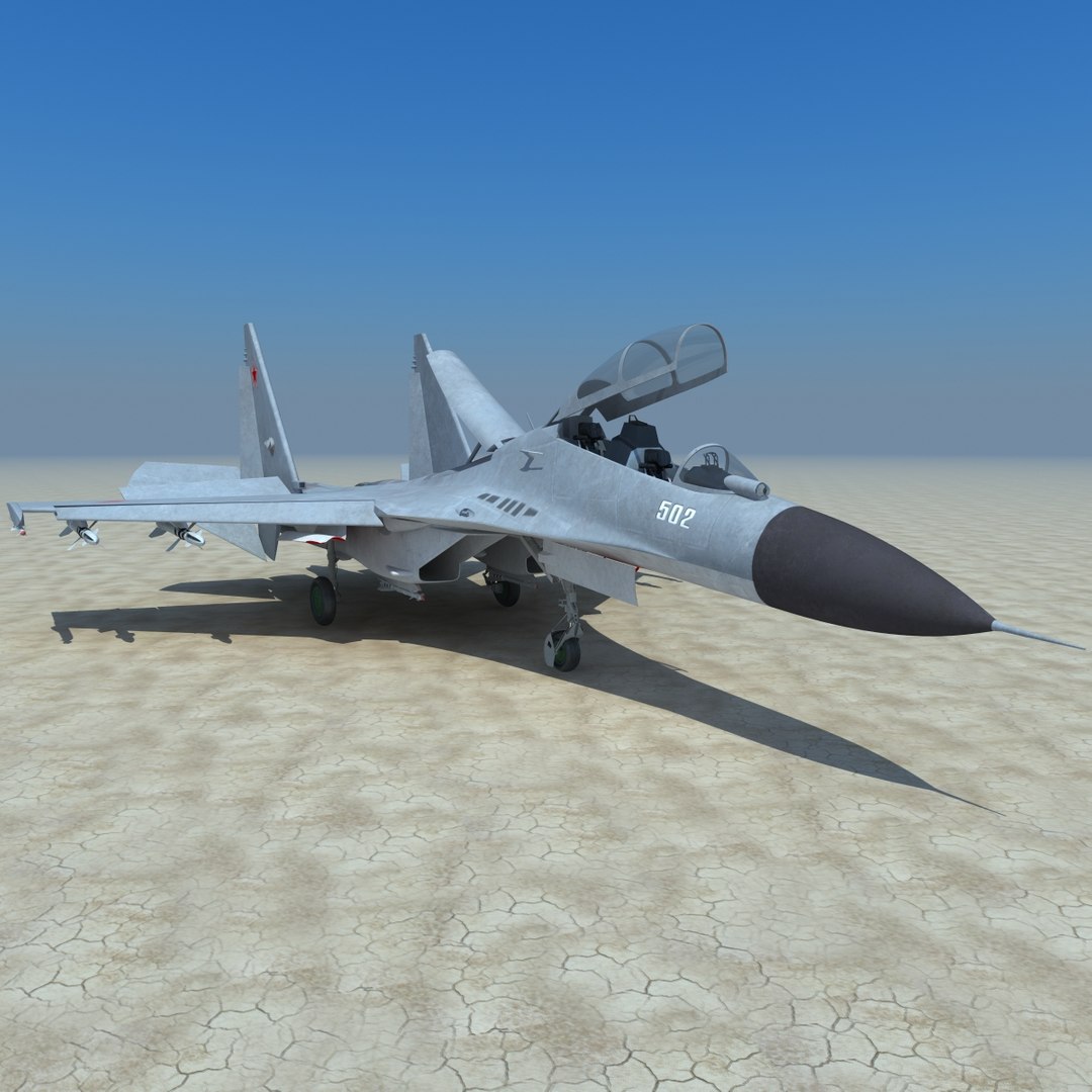 3d Su-30 2 Rigged