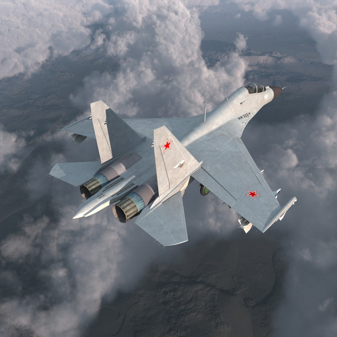 3d Su-30 2 Rigged