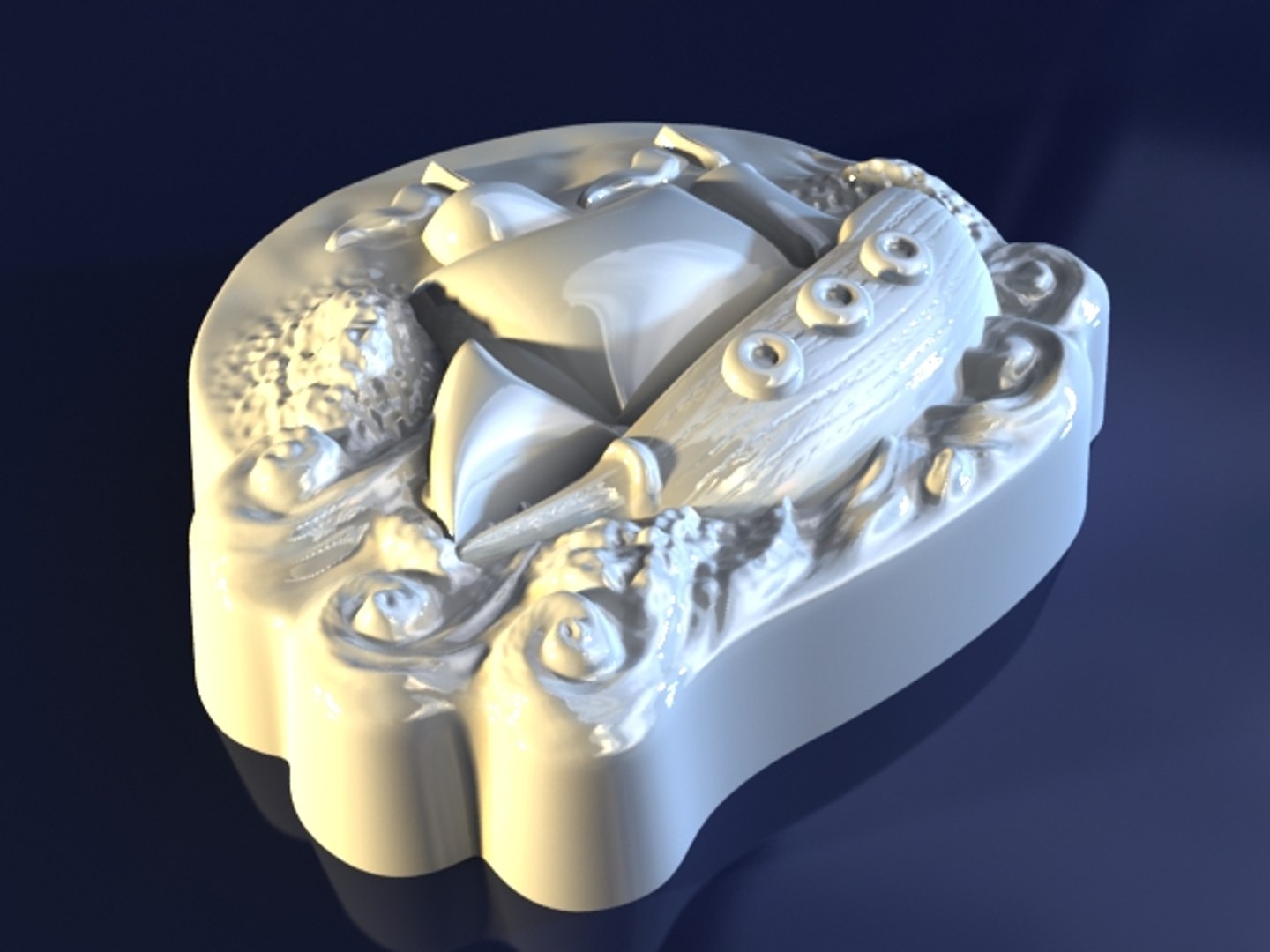 3d Model Spider Mould Hand