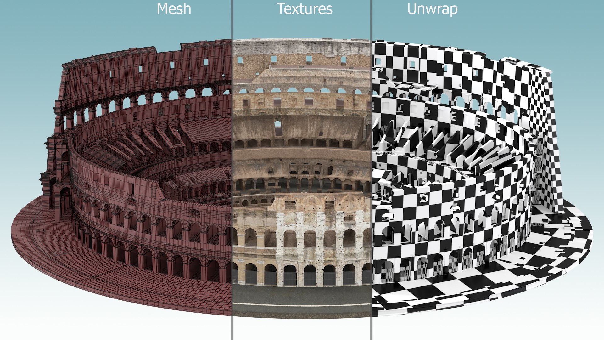 Italian Landmarks Collection 3D Model - TurboSquid 2388929