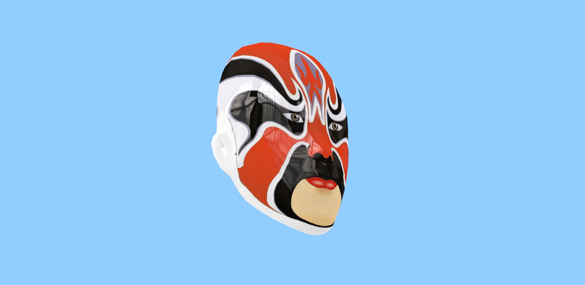 Beijing Opera Mask 3D Model - TurboSquid 2081150