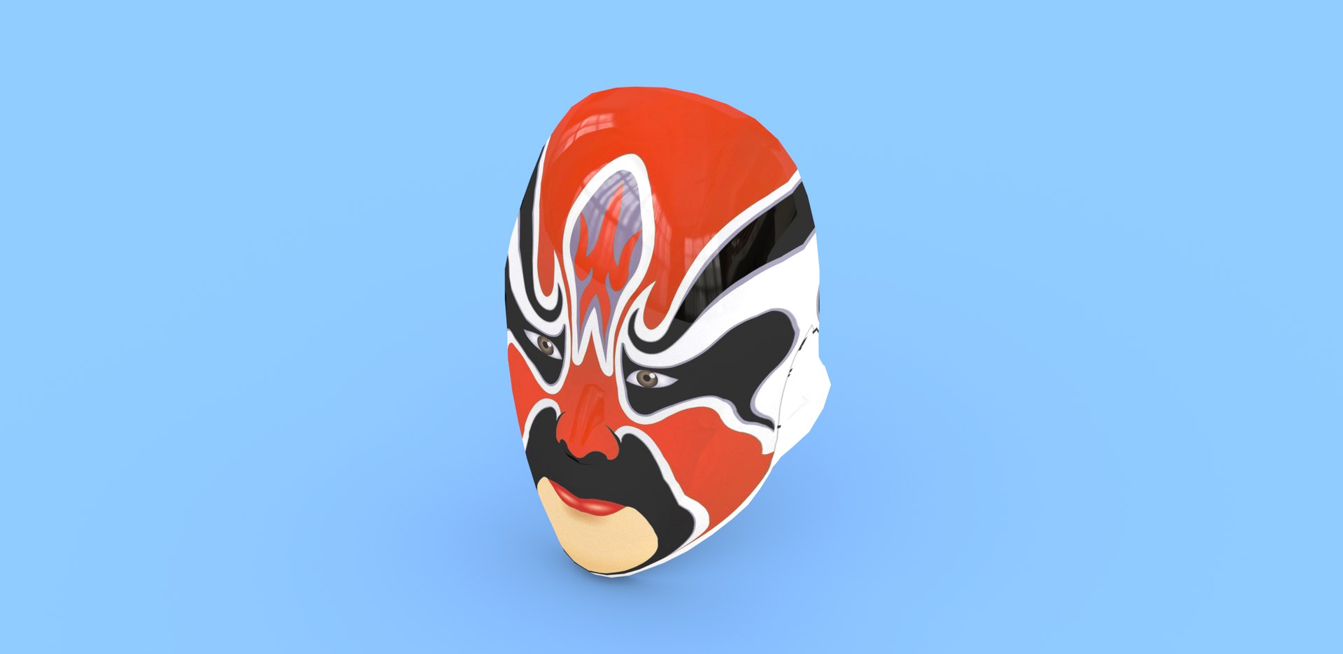Beijing Opera Mask 3D Model - TurboSquid 2081150